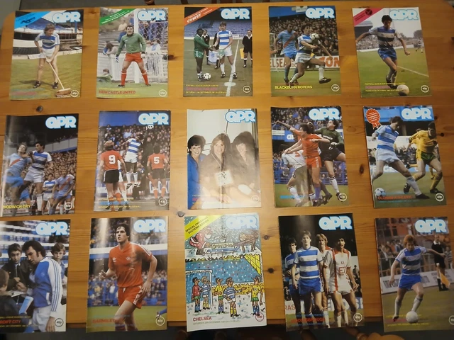 QPR 1981/82 FULL home season programmes and all FA Cup matches £21.50 ...