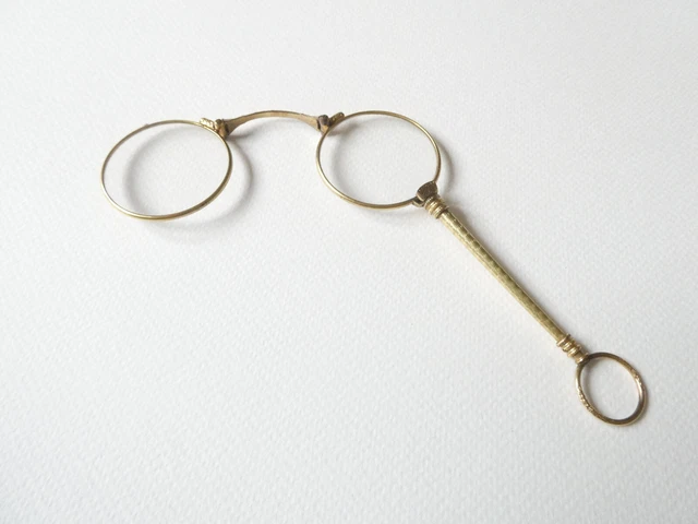 BINOCLE LORGNON ANCIEN en métal doré EUR 70,00 - PicClick FR