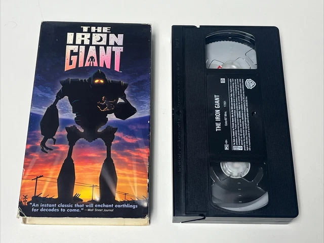 THE IRON GIANT 1999 VHS Animated *Rare HTF* PRE-OWNED Cardboard Sleeve ...