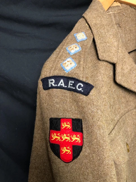 ORIGINAL BRITISH ARMY Serge Battledress Jacket - Captain RAEC - Size 10 ...