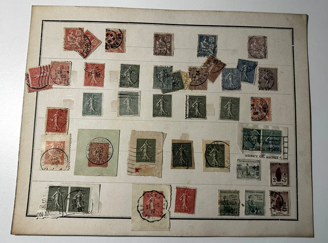 FEUILLE TIMBRE OBLITÉRER Monde 9 EUR 2,00 - PicClick FR