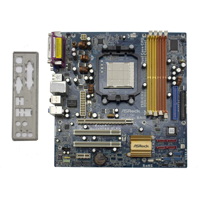 MOTHERBOARD ASROCK AM2 AM2+ AM3 Micro-ATX MATX 4 X DDR2 LPT DB25 ...