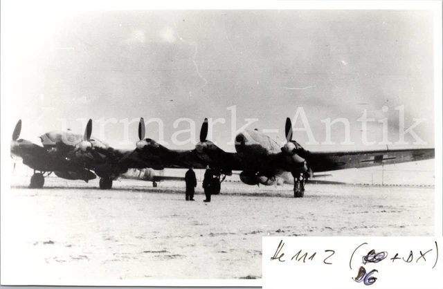 A018 FOTO WEHRMACHT Archiv Repro Luftwaffe Flugzeug He111 Z Zwilling twin EUR 6,99 - PicClick DE