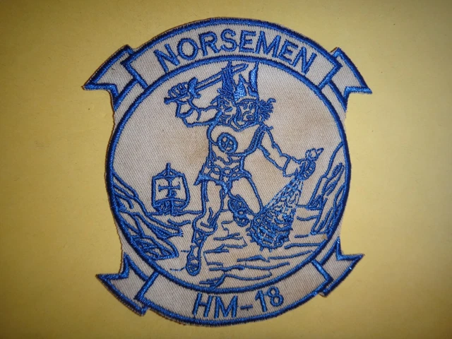 UNS, MARINE HUBSCHRAUBER Mine Countermeasures Geschwader HM-18 Norsemen ...