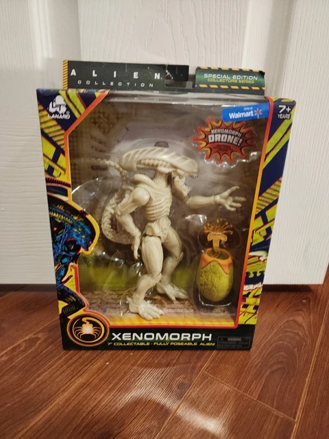 FIGURINE ARTICULÉE ALIEN Xenomorph Drone Pod & Hugger 7" LANARD jouet ...