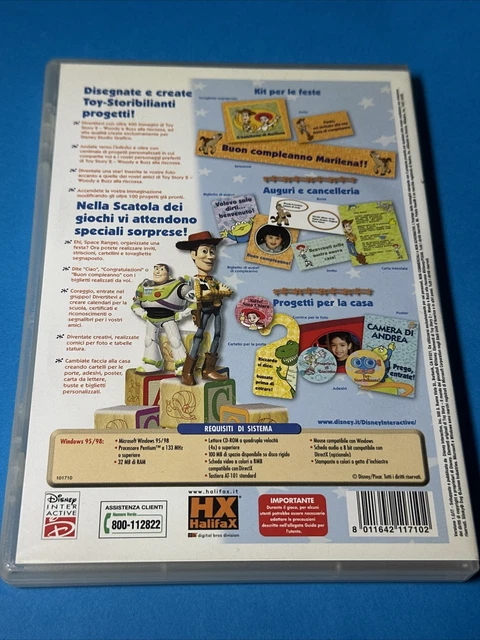 DISNEY PIXAR TOY Story 2 Disney Classici Pc Cd Rom Gioco Videogioco ...
