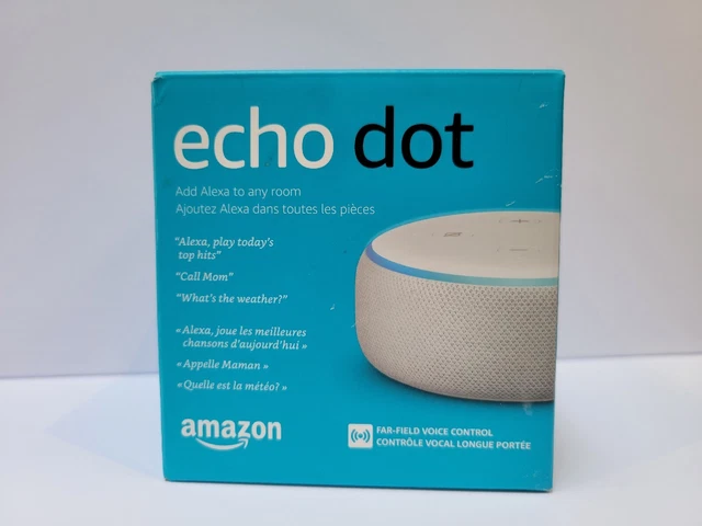 ECHO DOT 3RD Generation Amazon Alexa Compact Bluetooth and Wifi Smart ...