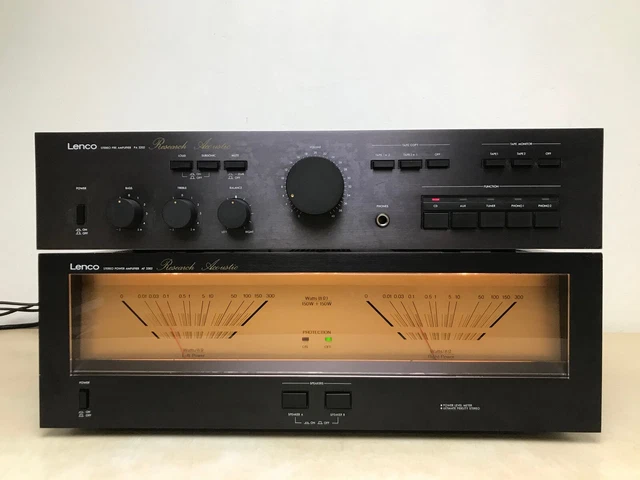 LENCO AF 3302 Power Amplifier und PA 3202 Stereo Pre Amplifier ...