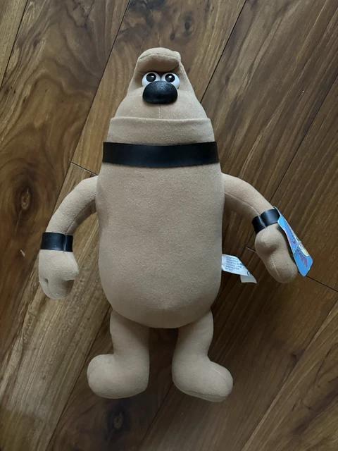 VINTAGE AARDMAN WALLACE & Gromit Preston The Dog 15” Soft Toy Plush £10 ...