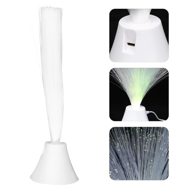 BEAUTIFUL COLOR CHANGING Light Fiber Optic Lamp Color Changing Ambient ...
