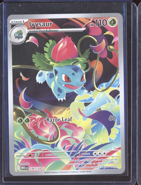 IVYSAUR 2025 POKEMON Mega Evolution Illustration Rare 134/132 $29.00 ...
