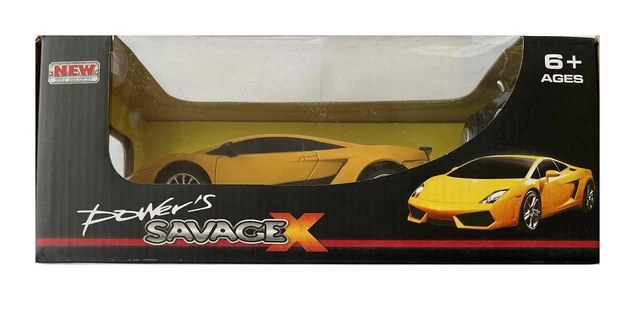 POWERS SAVAGE X Remote Radio Controlled Yellow Lamborghini Sports Car ...