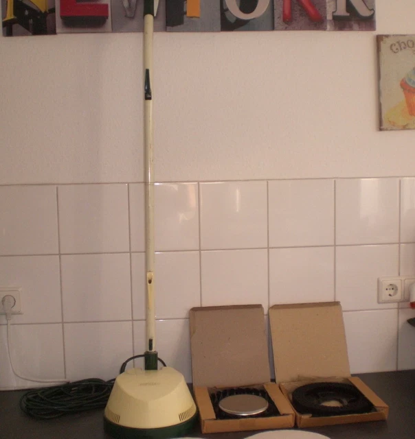 VORWERK BOHNERMASCHINE POLIERMASCHINE Bohner Blocker mit Stiel + 4 ...