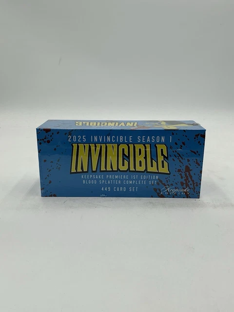 INVINCIBLE KEEPSAKE BLOOD Splatter Complete Set SDCC 2025 Exclusive 1st ...