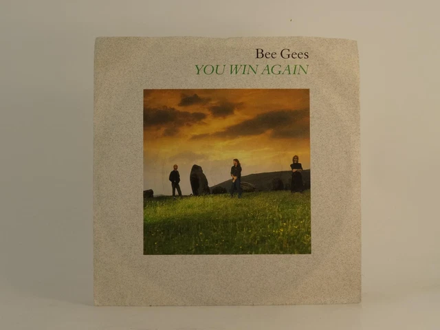 BEE GEES YOU WIN AGAIN (82) 2 Track 7" Single Picture Sleeve WARNER ...