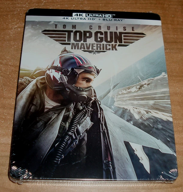 TOP GUN MAVERICK 4K UHD+ Blu-Ray Nuovo Sigillato Steelbook Action a-B-C ...