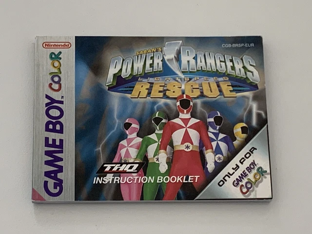 NOTICE POWER RANGERS Rescue Game Boy Color EUR 2,00 - PicClick FR