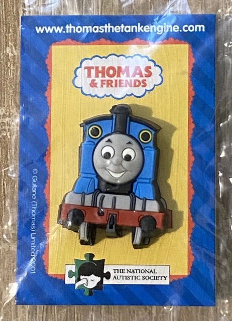 THOMAS THE TANK Engine - National Autistic Society Rubber Lapel Pin ...