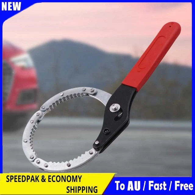 CARBON STEEL OIL Filter Removal Strap Wrench Adjustable Strap Spanner ...