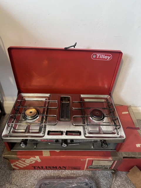 VINTAGE TILLEY TALISMAN Mk6 Gas Camping Stove Double Burner Grill. £44. ...