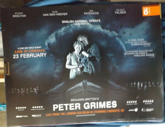 BENJAMIN BRITTEN'S PETER Grimes Original Quad Cinema Poster £14.99 ...