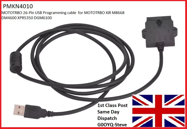 USB PROGRAMMING CABLE Motorola Mototrbo DM4400 DM3401e DM3600e DM46000 PMKN4010 $50.73 - PicClick AU