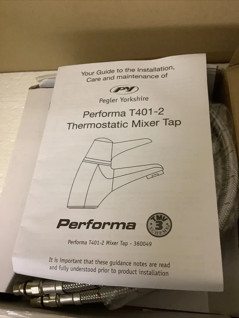 PEGLER YORKSHIRE PEGLER T401 Thermostatic Mono Basin Mixer Tap, unused ...