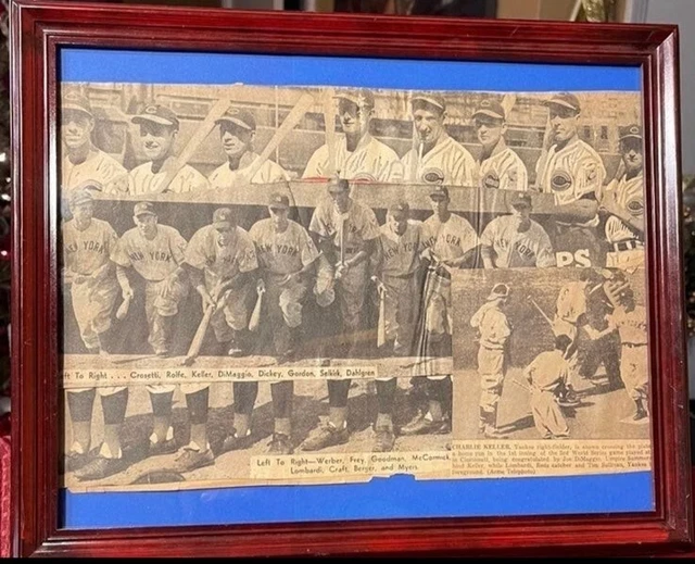 1939 WORLD SERIES New York Yankees Vs The Cincinatti Reds Mlb Baseball ...