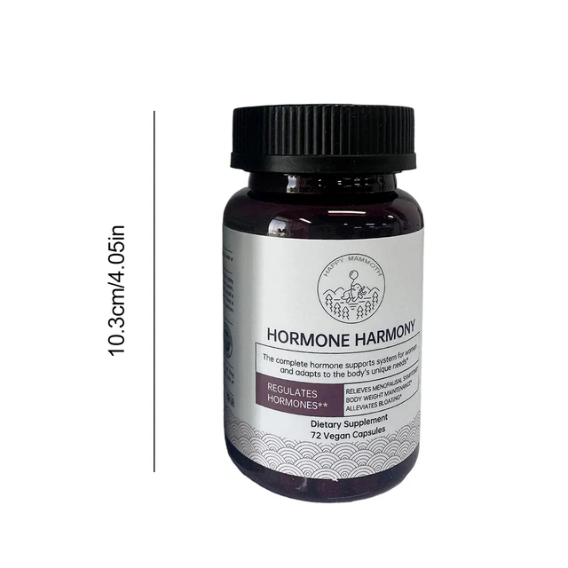 HAPPY MAMMOTH HORMONE Harmony Natural Hormonal Support Women 72 Vegan ...