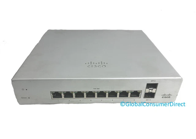 CISCO MERAKI MS220-8P 8-Port Poe + Gigabit Cloud Géré Interrupteur ...