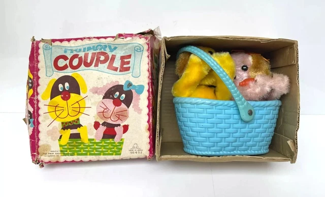 VINTAGE 1960S HUNGRY Couple Japan Wind Up Toy ~ Boxed £52.71 - PicClick UK