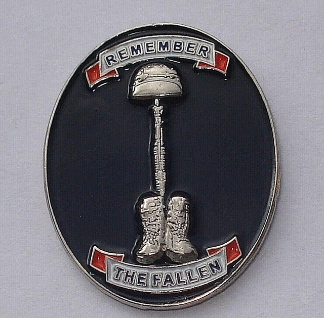 REMEMBER THE FALLEN WW1 WW2 VETERAN BRITISH ARMY PARA POLICE Pin Badge ...