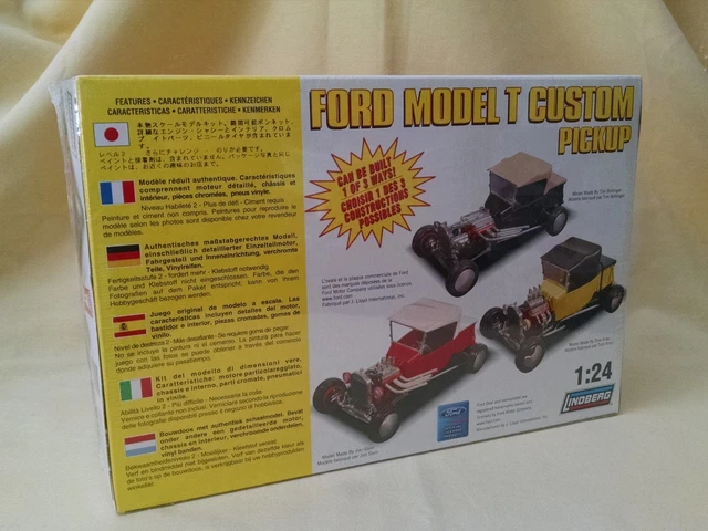 FORD MODEL T Custom Pickup Truck Model Kit New Lindberg 2006 72334 3 N ...