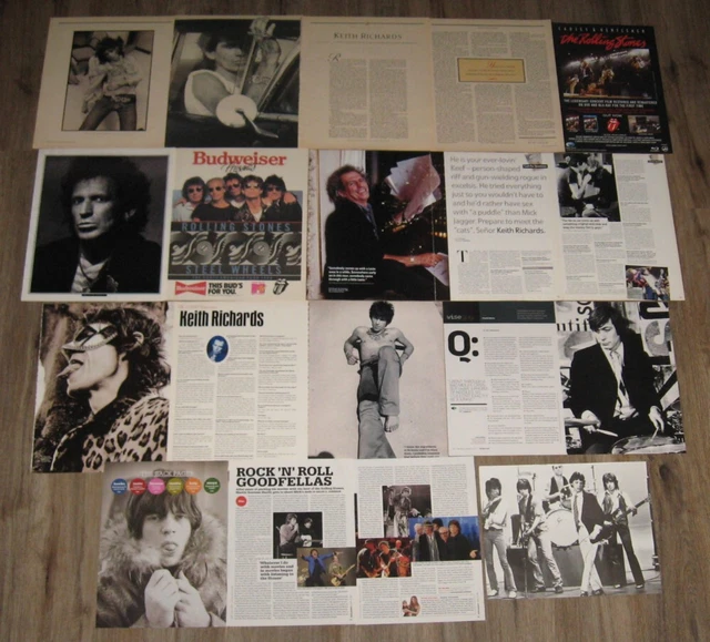 ROLLING STONES MICK JAGGER Keith Richards original magazine pages PHOTO ...