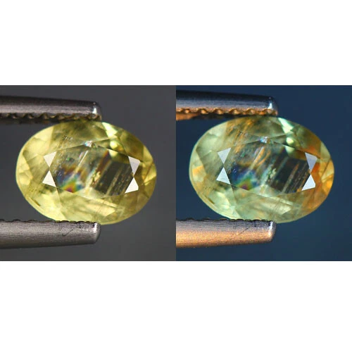 1.05 CTS_WORLD GEM Collectors Stone_100% Natural Color Change Diaspore ...