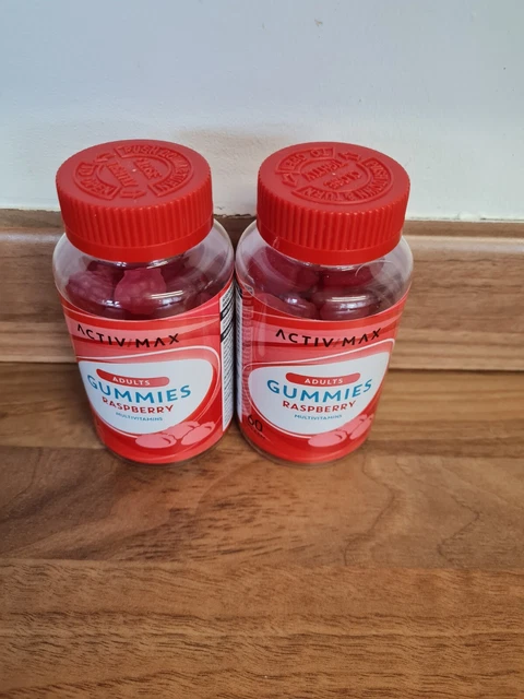 ACTIV MAX ADULTS Gummies Raspberry Multivitamins X2 £12.50 - PicClick UK
