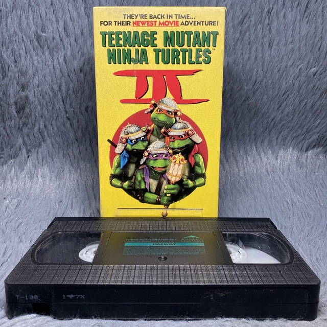 TEENAGE MUTANT NINJA Turtles III 3 VHS Video Tape 1993 TMNT Classic ...