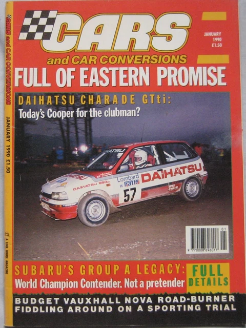 CARS AND CAR Conversions magazine January 1990 featuring Midas Gold £6. ...