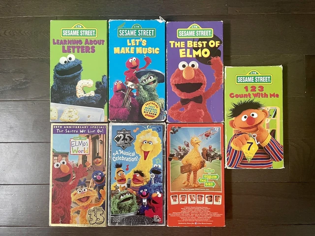 SESAME STREET VHS Lot Follow That Bird Elmos World Street We Live On £ ...