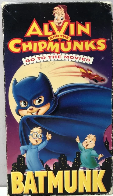 DISNEY ALVIN & the Chipmunks Batmunk VHS Video Tape Go to the Movies ...