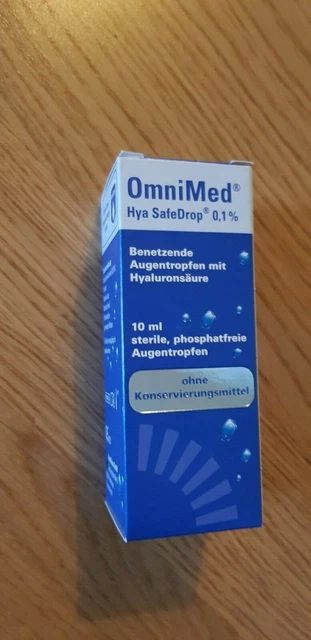 OMNIMED HYA SAFEDROP 0,1% Augentropfen mit Hyaluron ohne Konservierungsmittel EUR 8,00 - PicClick DE