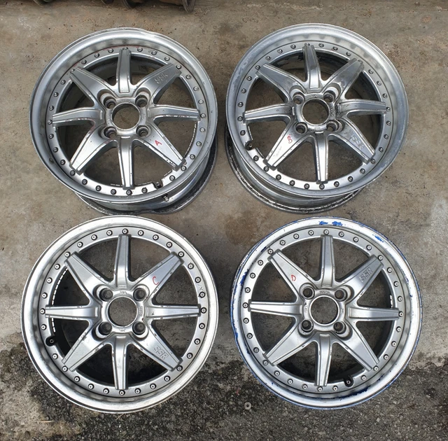 JDM 15& SSR MK3 MK3S MKiii rims wheels for civic crx eg6 dc2 ef8 ef9 ...
