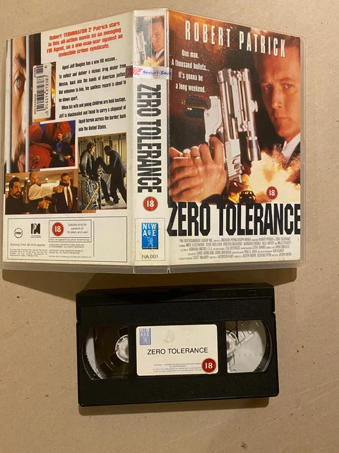 ZERO TOLERANCE ROBERT Patrick RARE VHS Video Big Box ex rental £25.00 ...