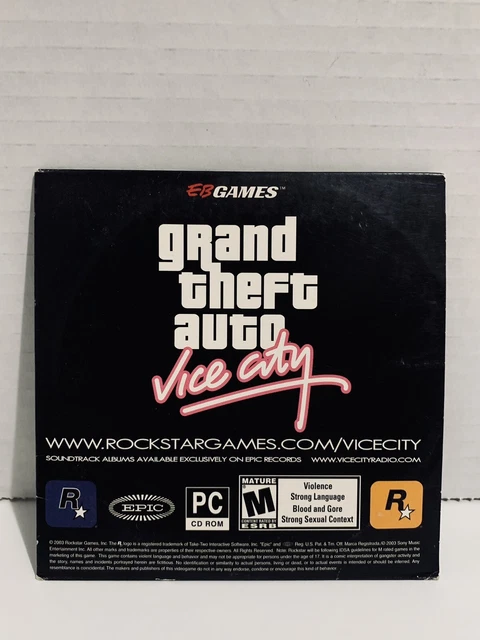 GRAND THEFT AUTO Vice City Skin Disc EB Games Exclusive Promo 2003 RARE ...