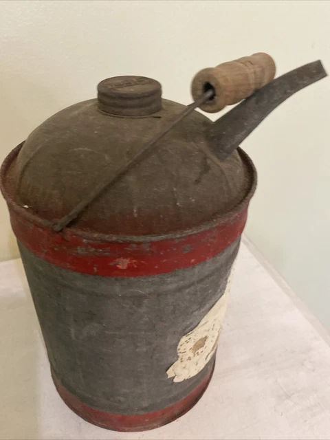 VINTAGE GALVANIZED 1 Gallon Gas/Oil/Kerosene Can £25.57 - PicClick UK