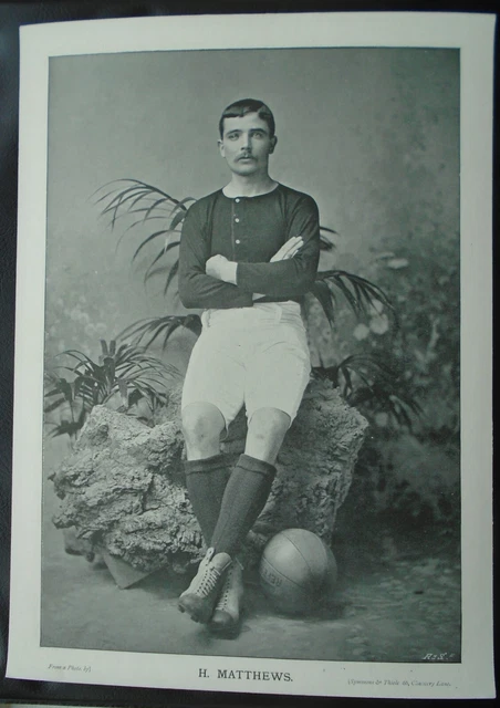 ANNONYMOUS A4 SIZED card H.Matthews 1895 sportfolio image symmons ...