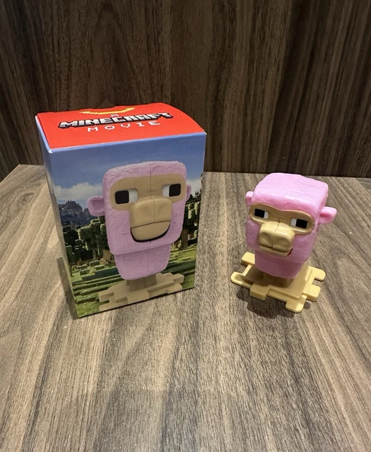 MCDONALDS UK HAPPY MEAL TOY MINECRAFT MOVIE (RARE) PINK SHEEP CUBE ...