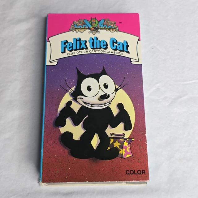 FELIX THE CAT 1991 VHS Movie Vintage Cartoon USA Video Tape Classic ...