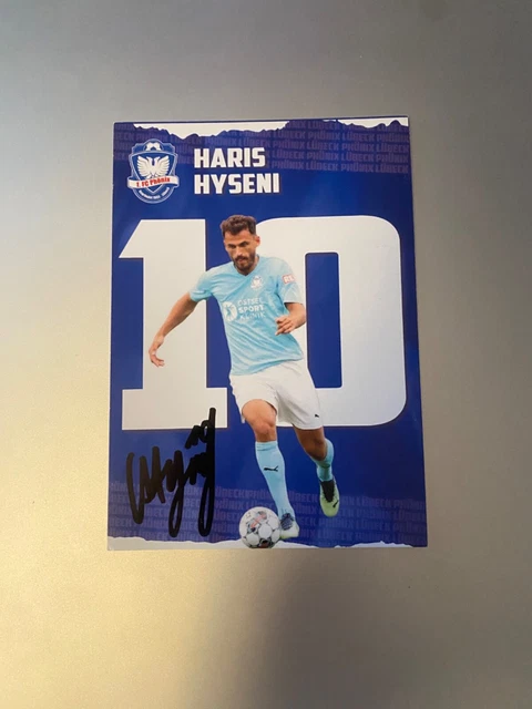 HARIS HYSENI AUTOGRAMM AK Phönix Lübeck / SSV Jahn Regensburg / SV ...