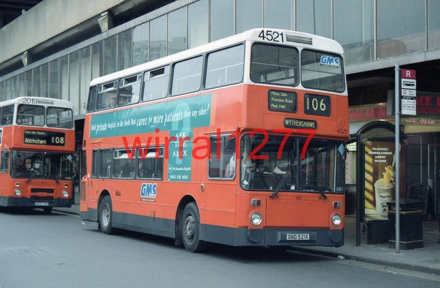 ORIGINAL BUS PHOTOGRAPHIC negative GM Buses South(S'coach)Atlantean ...